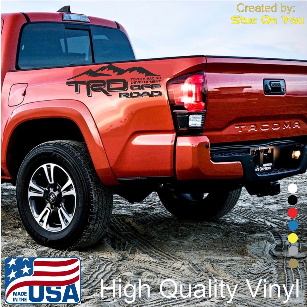 TRD off Road Mountain Vinyl Decal 2 Pack,toyota ,tundra, Tacoma ,truck ...