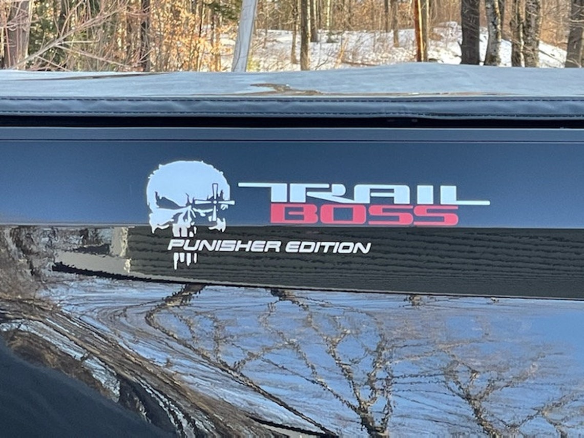 SET of 2 Trail Boss Punisher Edition Vinyl Chevy Decals 4X4 - Etsy