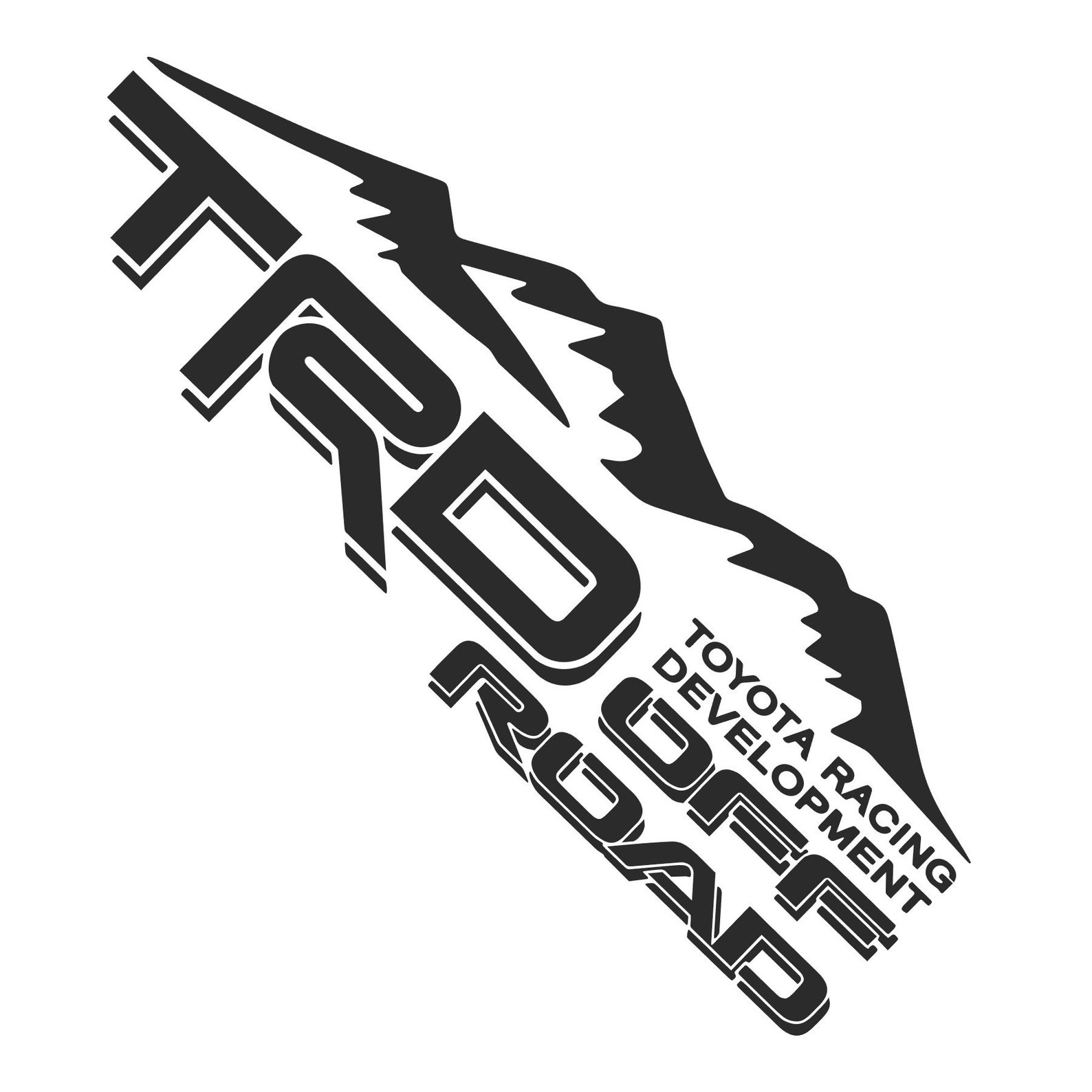 TRD off Road Mountain Vinyl Decal 2 Pack,toyota ,tundra, Tacoma ,truck ...