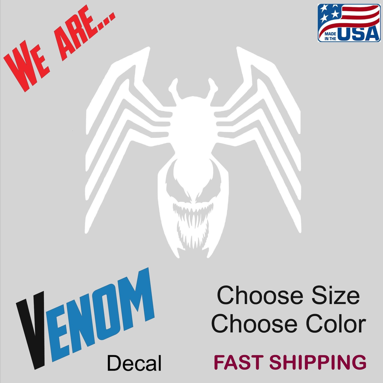 VENOM Decal Sticker choose Color choose Size Fast Shipping - Etsy