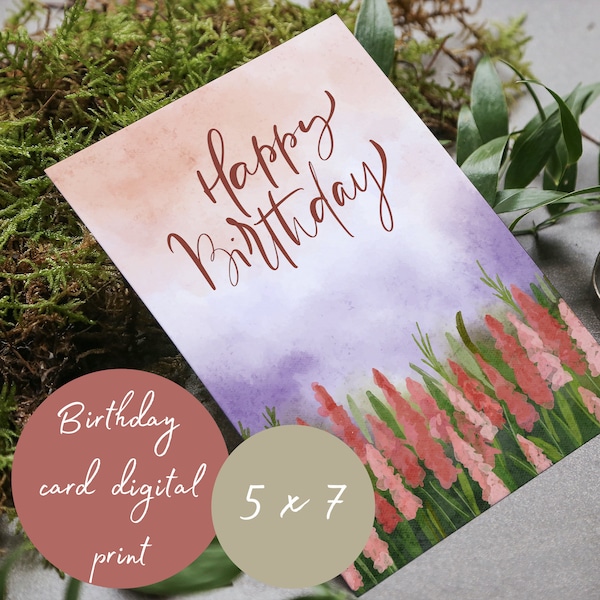 Nature Birthday Cards - Etsy