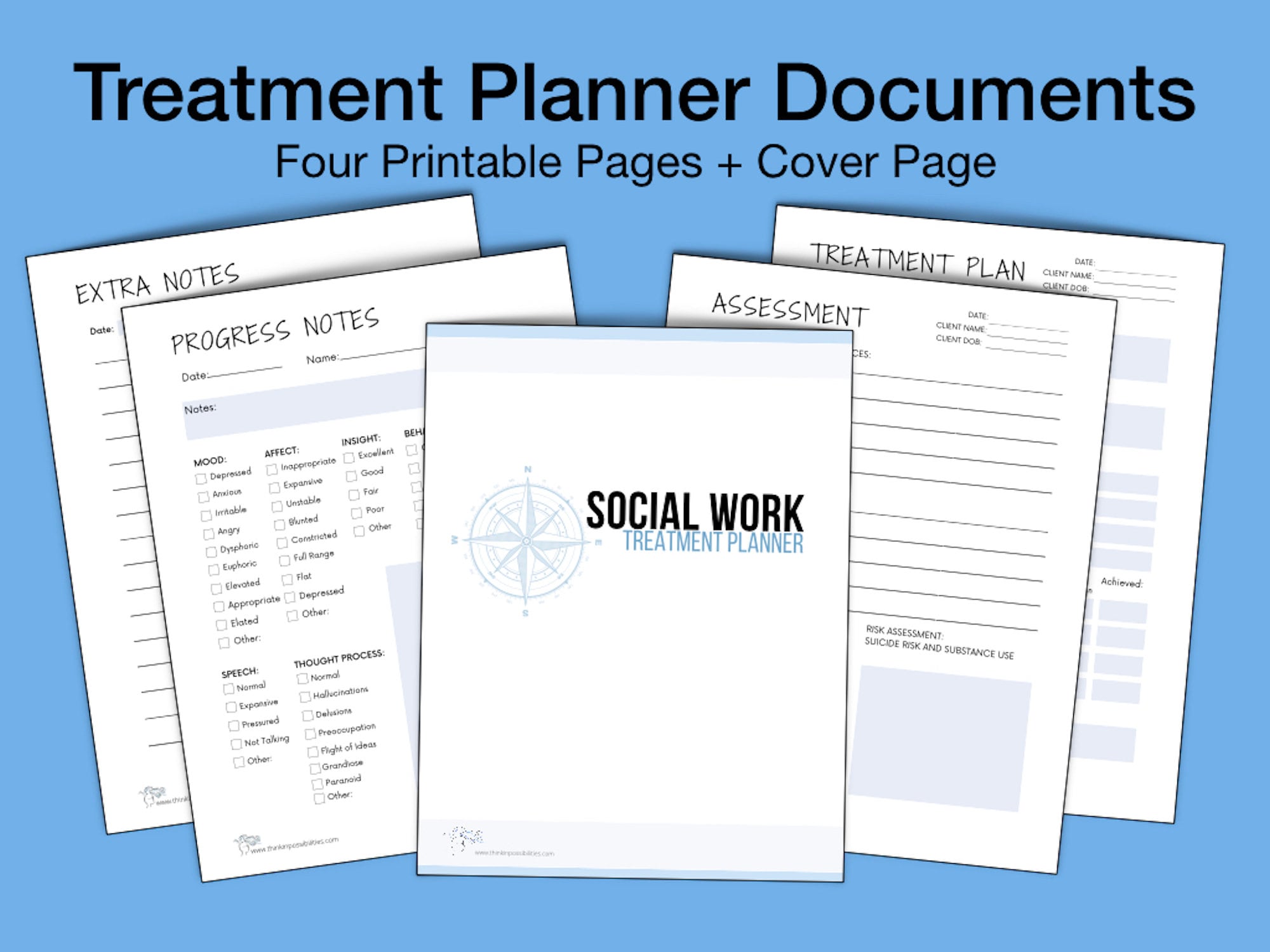 Social Work Treatment Planner Digital Download 4 Documents Cover Page social-work-treatment-planner-digital-download-4-documents-cover-page