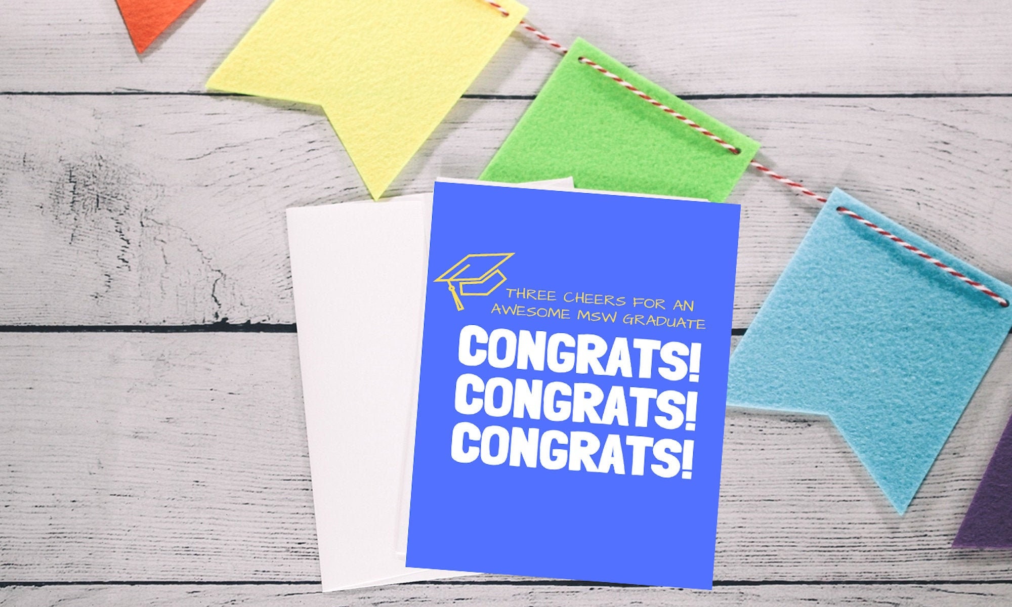 Congratulations MSW Graduation Card - Great Social Worker Gift for New ...