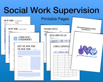 Social Work Supervision Log - Etsy Hong Kong