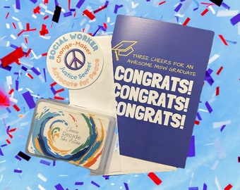 MSW Graduation Card, 2024 Personalized Congratulations Card for Master ...