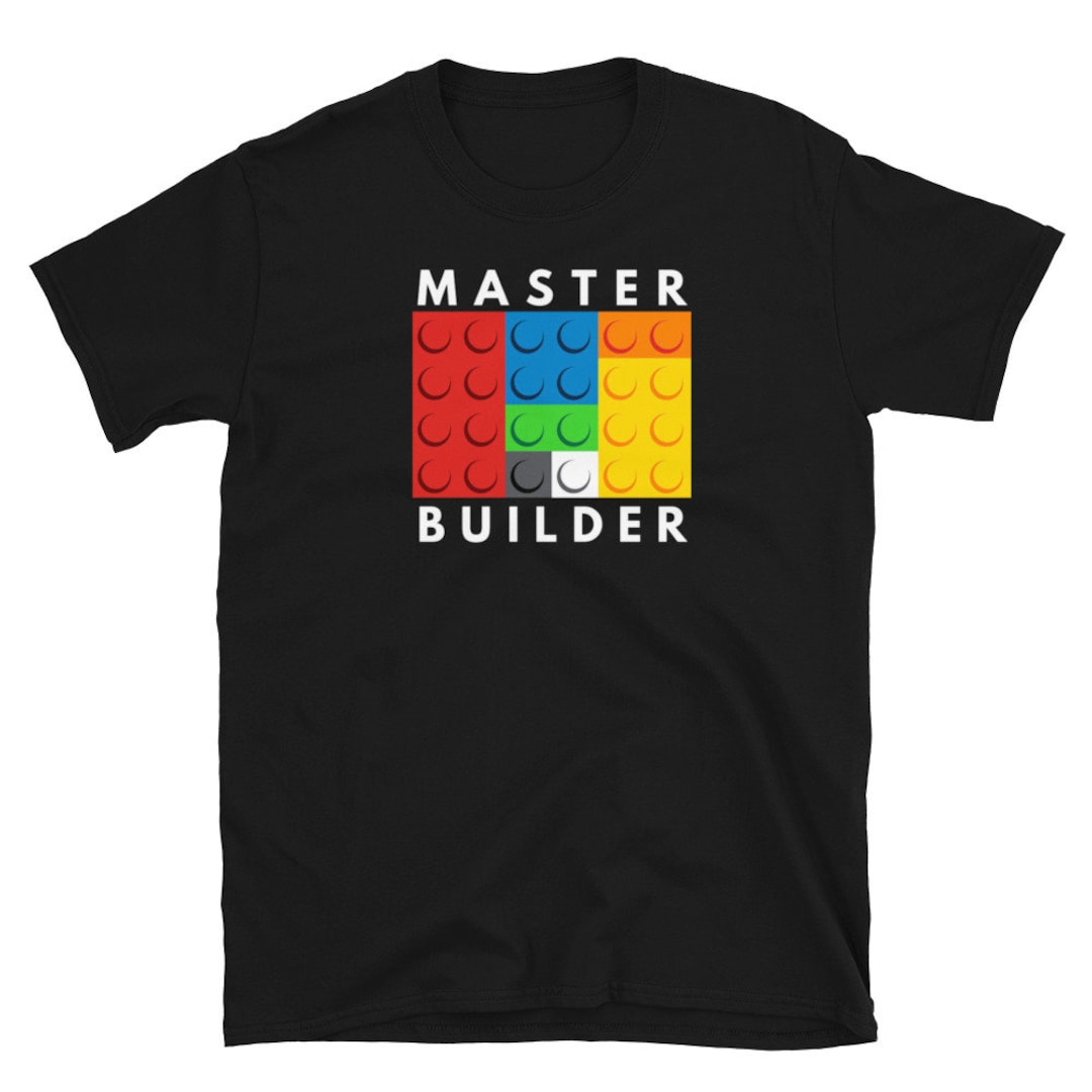 Master Builder Building Blocks Brick Builders Construction Worker Short ...