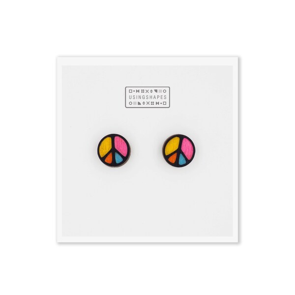 Peace Earrings - Etsy