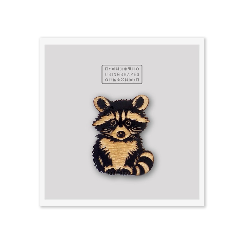 Raccoon Pin - Etsy