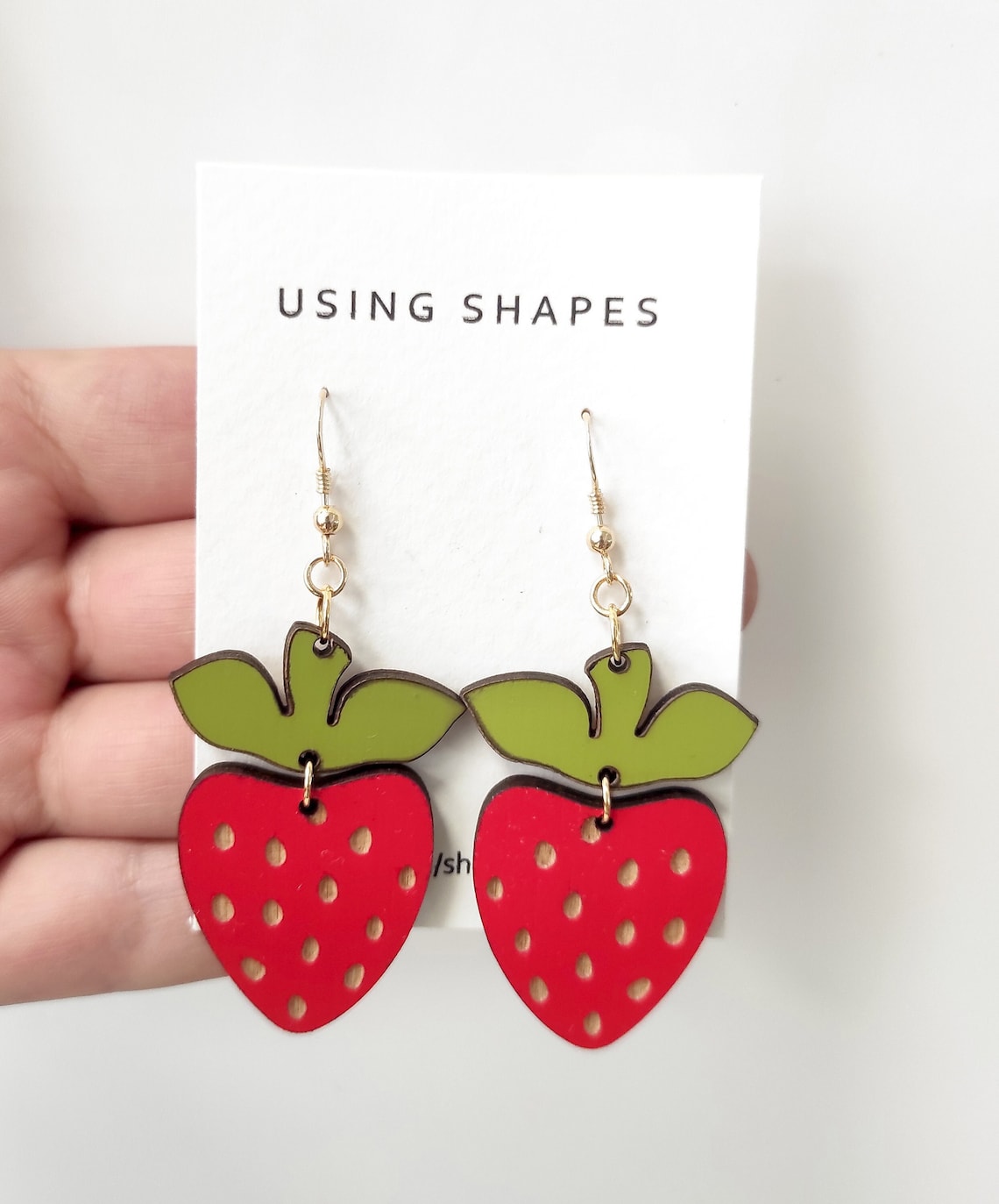 Strawberry Earring Strawberry Jewelry Strawberry Accessories - Etsy
