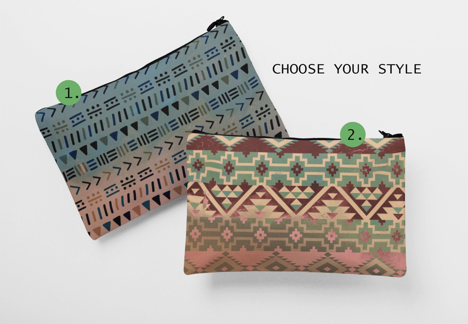 Tribal Ethnic Pouch Native American Pouch Geometric Pouch - Etsy