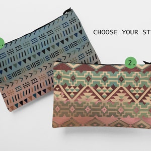 Tribal Ethnic Pouch Native American Pouch Geometric Pouch - Etsy