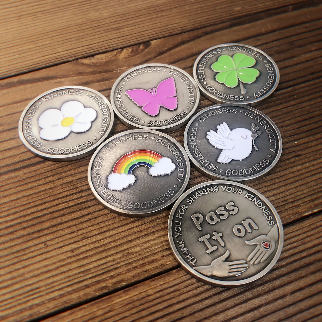 5 Pcs Kindness Coins Token Appreciation Coin Gift Set Ass It on Thank ...