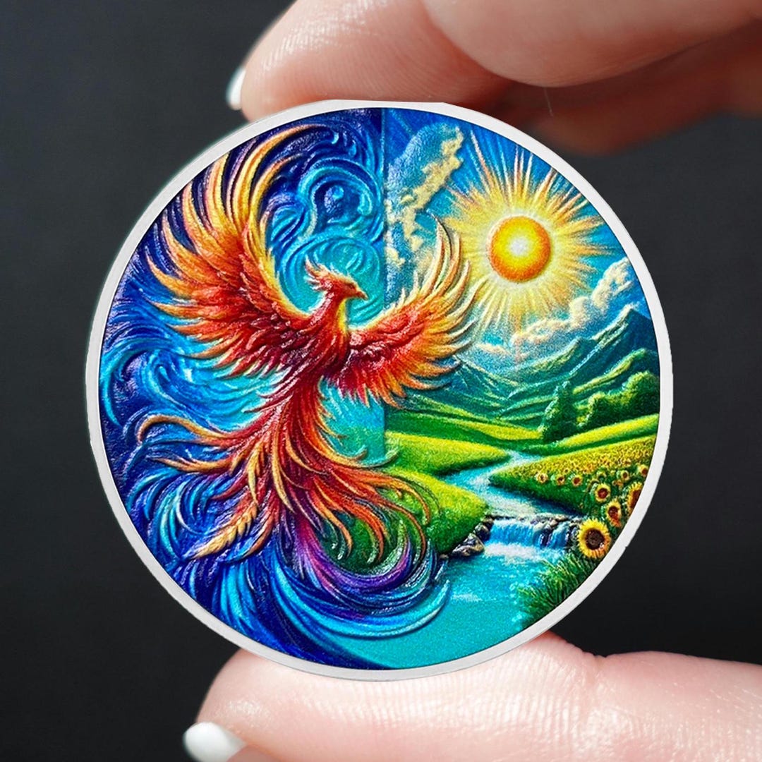 1-65 Years Sobriety Coin Phoenix AA Chips Medallion for Women Men ...