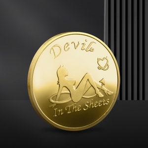 Angel & Devil Lucky Coin Good Luck Challenge Coin Heads or Tails Coin ...