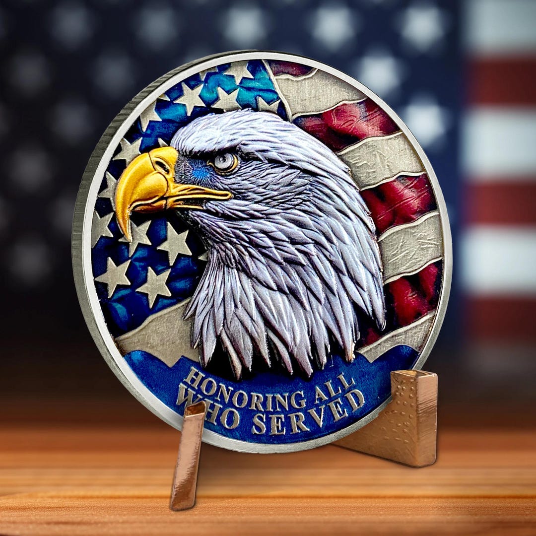 Veteran Challenge Coin Military Soldier Honor Coin Eagle Spirit/ Gift ...