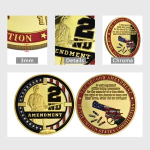 The Second Amendment of the United States Gold Challenge Coin - Etsy