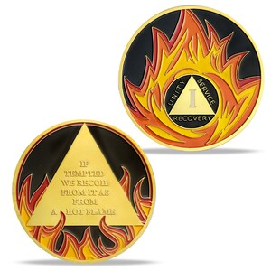 Unity Service Resurrection Gold Flame 1/2/3 Year Recovery Gift ...