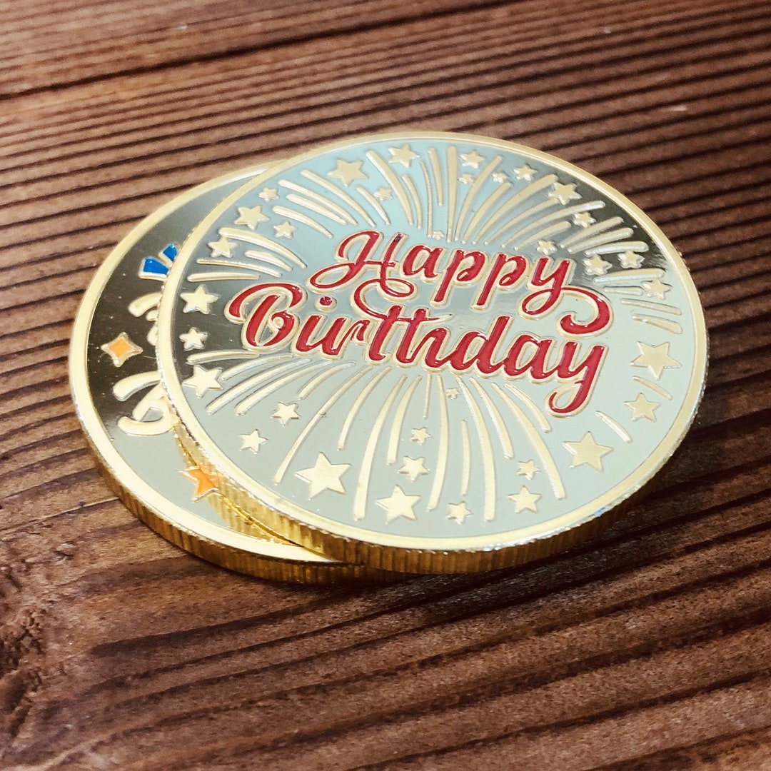15th Birthday Celebration Coin Gold Token Birthday Party Gift for Son ...