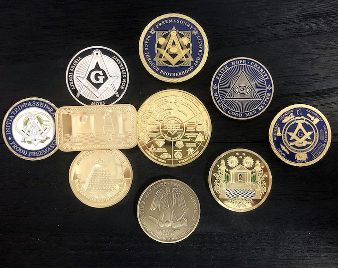 Masonic Coin - Etsy
