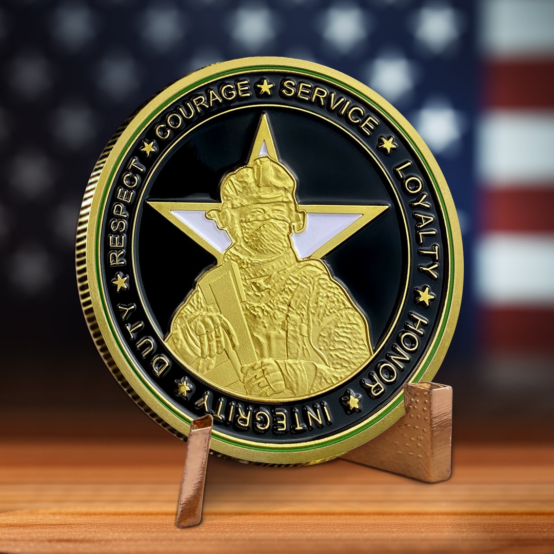 Army Enlistment Oath Challenge Coin Military Soldier's Prayer ...