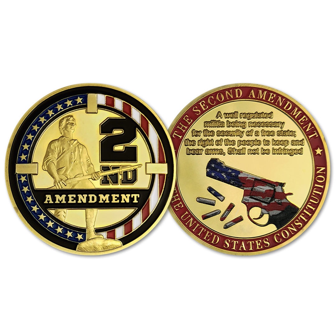 The Second Amendment of the United States Gold Challenge Coin - Etsy