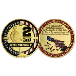 The Second Amendment of the United States Gold Challenge Coin - Etsy