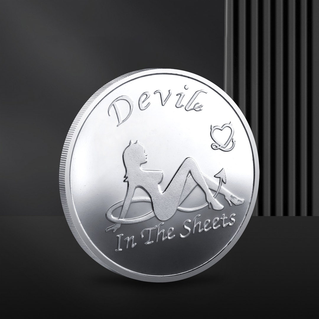 Angel & Devil Lucky Coin Good Luck Challenge Coin Heads or Tails Coin Bronze Gifts for Men Man ...