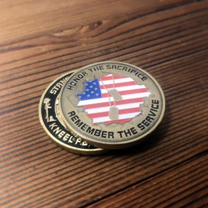 Fallen Soldier Challenge Coin Military Commemorative Coin Veteran Honor ...
