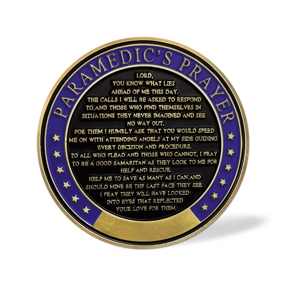 EMS Challenge Coin Paramedic Prayer Collectible Emergency | Etsy