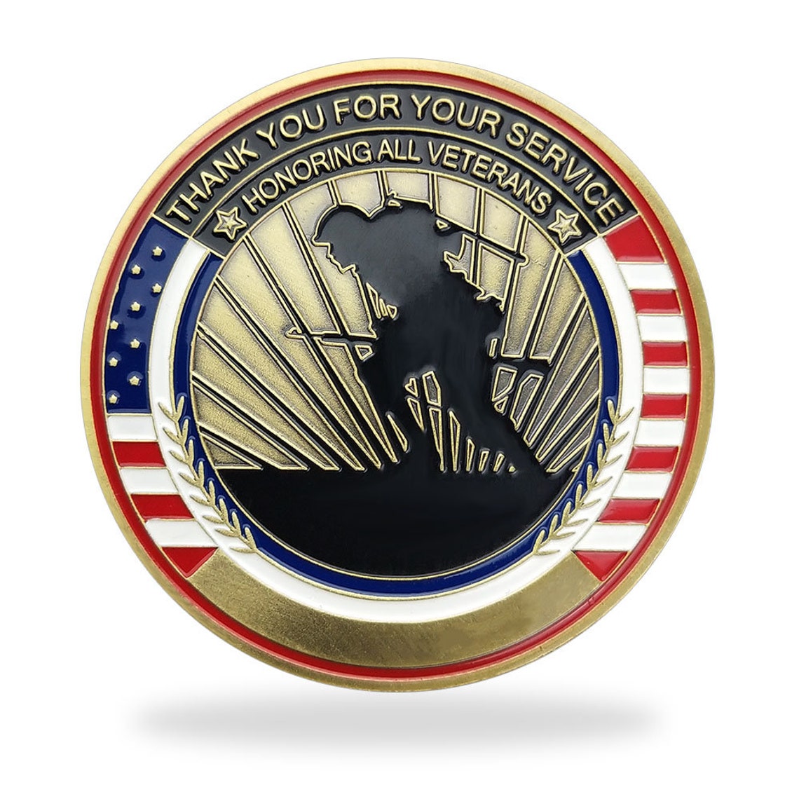 Veteran Creed Challenge Coin Thank You for Your Service Dog - Etsy