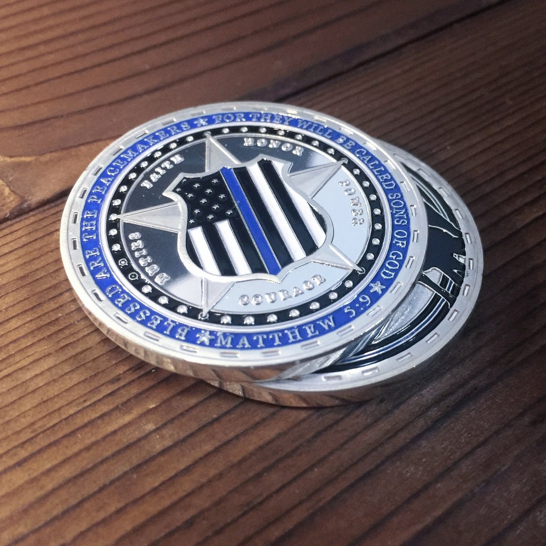 Sheriff & K9 Challenge Coin Law Enforcement Shield Badge Medallion ...