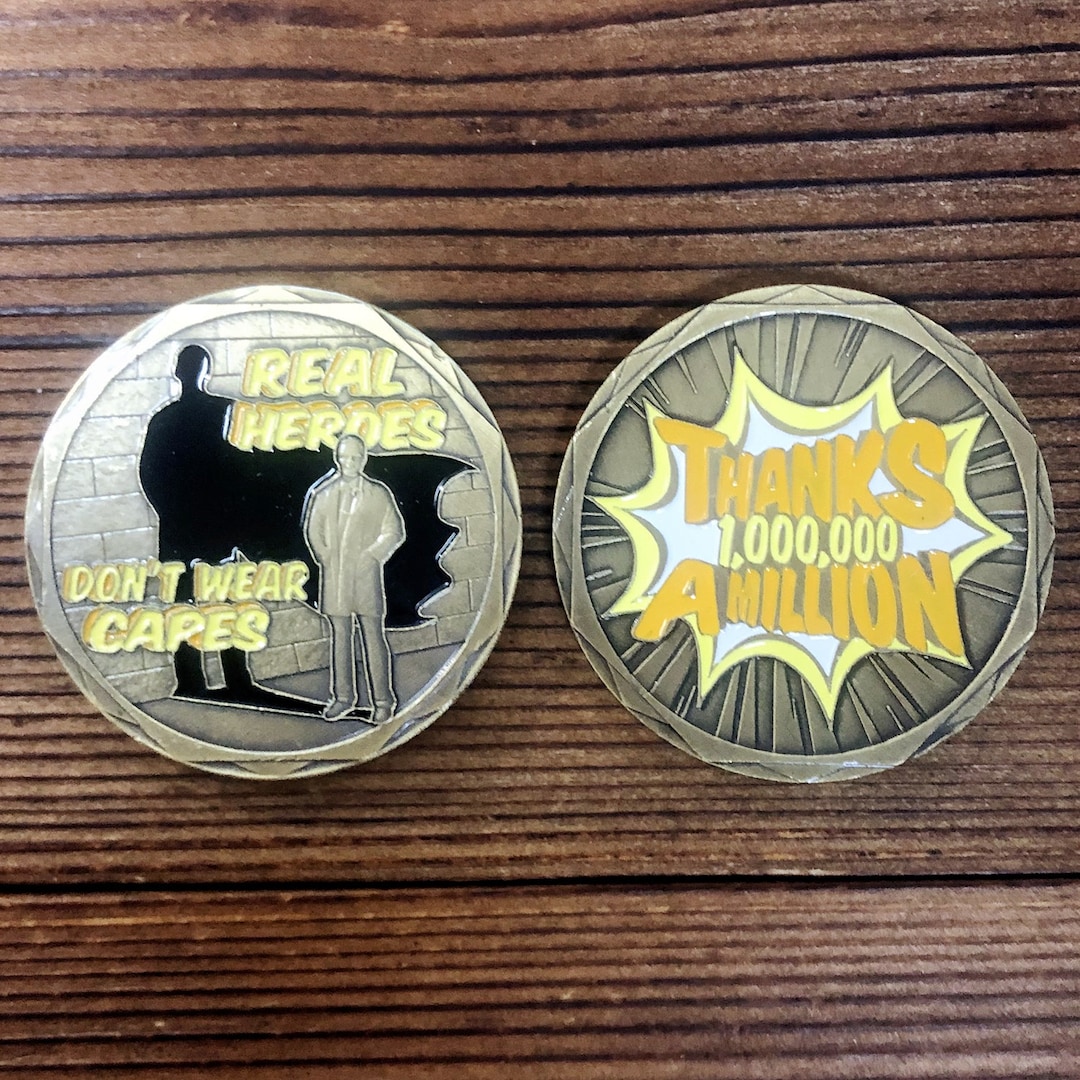 EMS Doctor Challenge Coin Heroes Don't Wear Capes Collectible Medallion ...