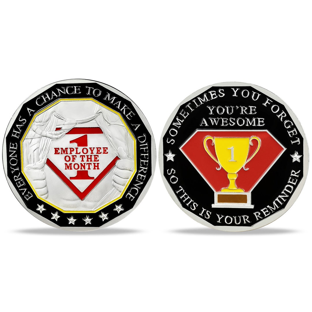 Super Man Team Work Challenge Coin Employee of the Month Award Make A ...