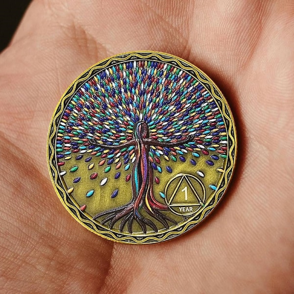 Sobriety Coins for Men - Etsy