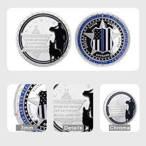 Sheriff & K9 Challenge Coin Law Enforcement Shield Badge Medallion ...