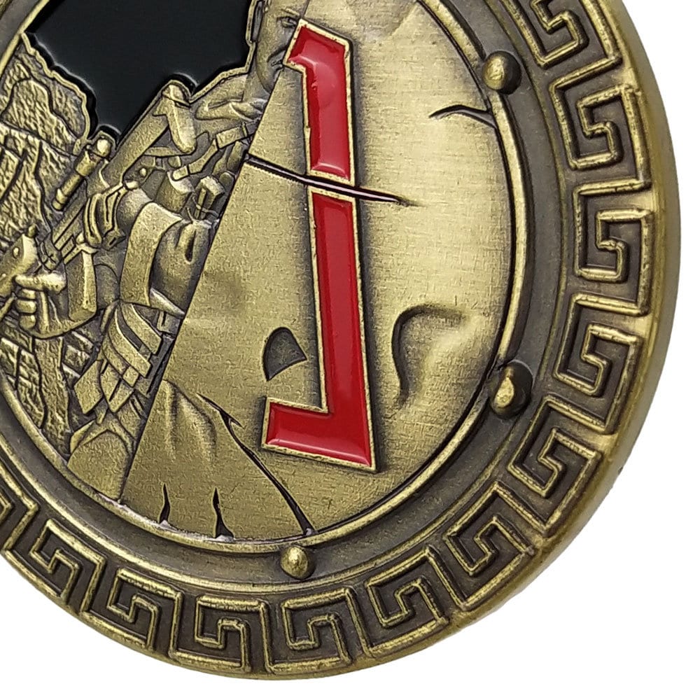 Soldier Brave as Spartan Challenge Coin Warrior Ethos Military - Etsy ...