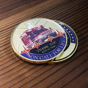 EMS Challenge Coin Paramedic Prayer Emergency First Aid Worker ...