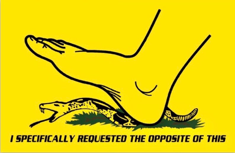 Gadsden Flag Sticker Parody Don't Tread on Me for Phone | Etsy