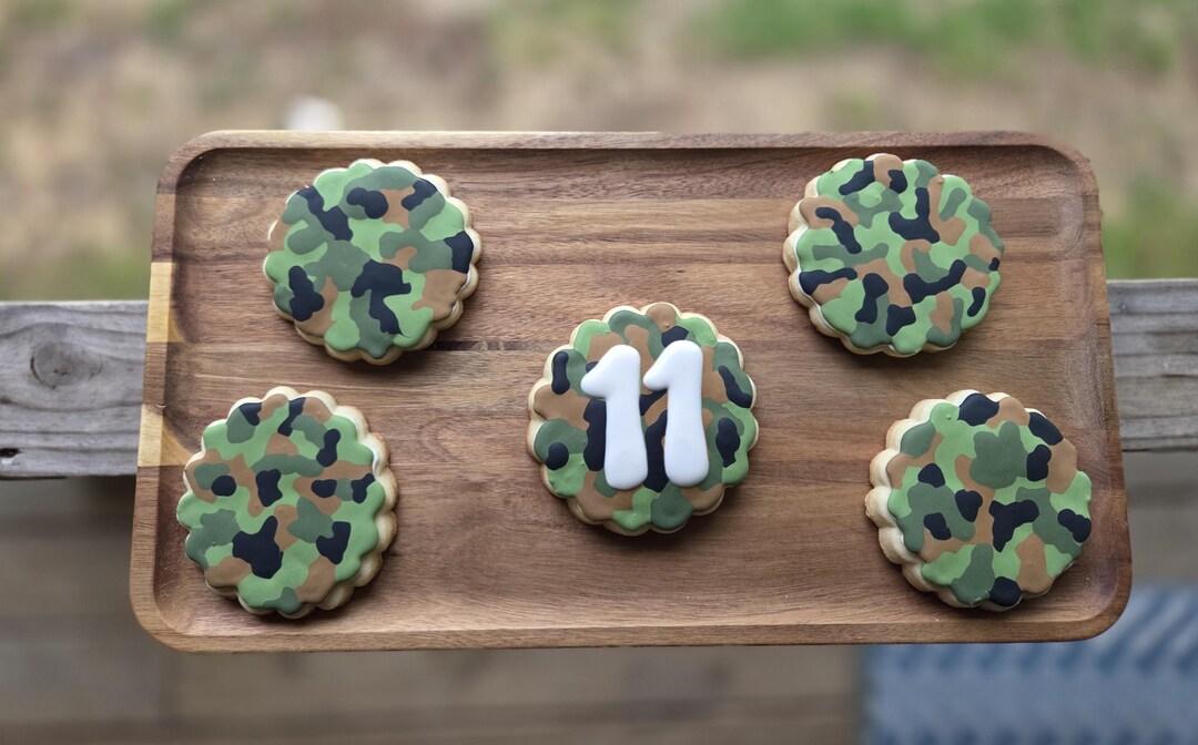 Camouflage Sugar Cookies - Etsy
