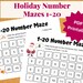 Holiday Counting Number Mazes 1-20 | Printable Worksheets for Kids ...