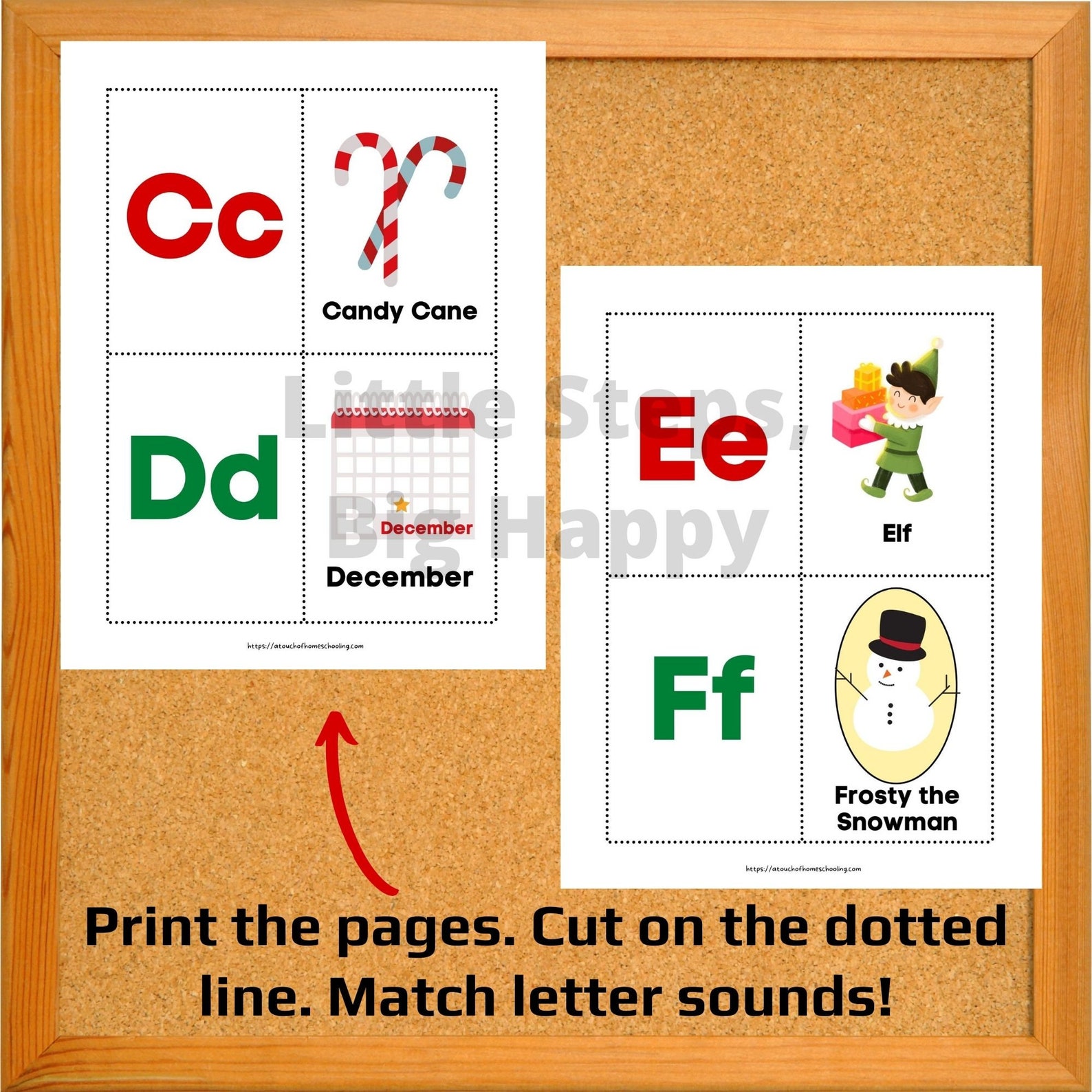 Christmas Letter Sounds Matching Printable | Preschool Printable ...