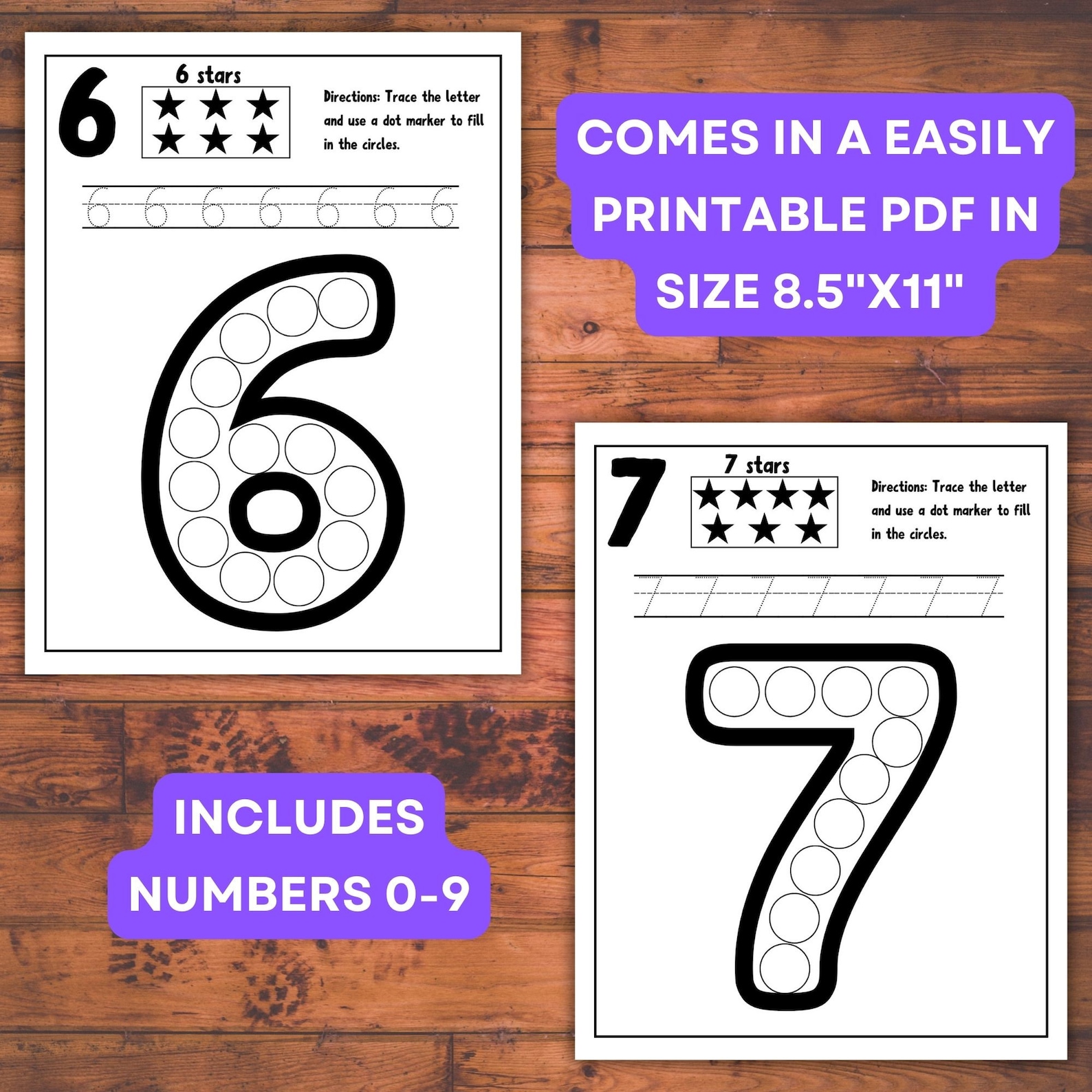 Dot Marker Worksheets Bundle, Homeschool Printable, Printable Preschool ...