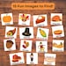 Thanksgiving Scavenger Hunt for Kids, Thanksgiving Activity ...