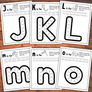 Alphabet Dot Marker Worksheets, Homeschool Printable, Printable ...