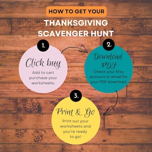 Thanksgiving Scavenger Hunt for Kids, Thanksgiving Activity ...