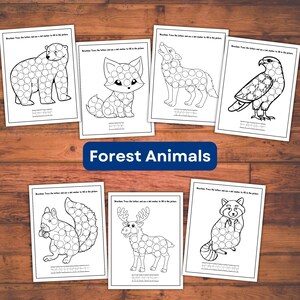 Animal Dot Marker Worksheets, Homeschool Printable, Printable Preschool ...