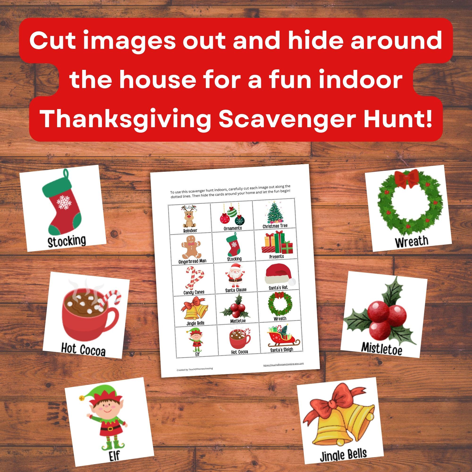Christmas Scavenger Hunt for Kids, Christmas Activity, Christmas ...