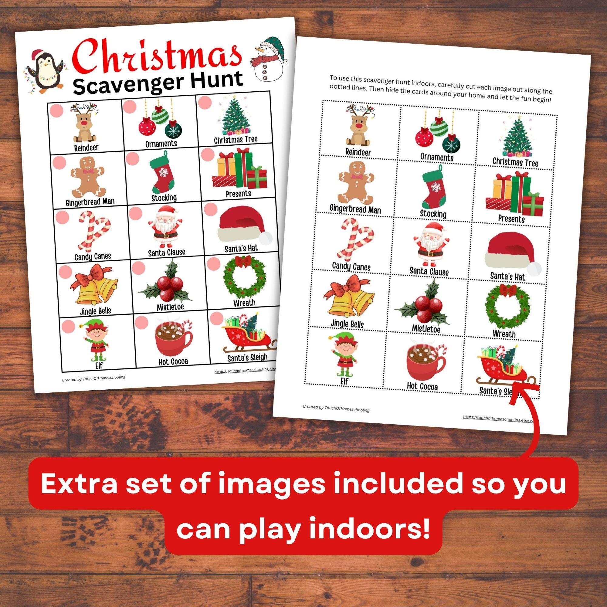 Christmas Scavenger Hunt for Kids, Christmas Activity, Christmas ...