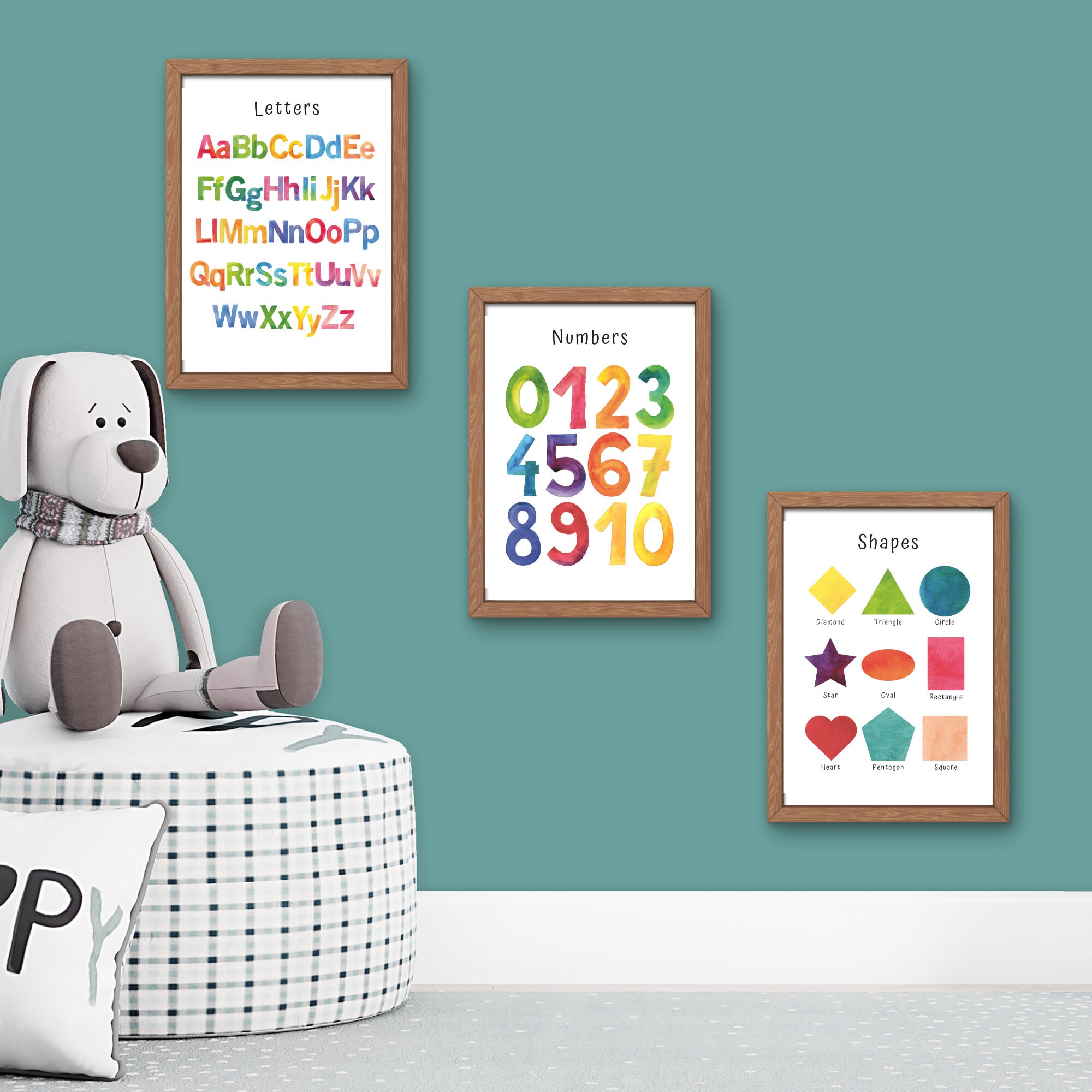 Educational Posters, Homeschool Prints, Playroom Wall Decor, Montessori ...