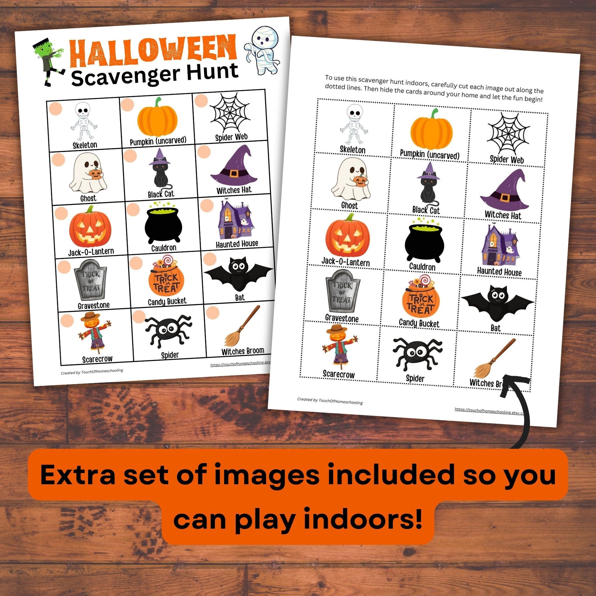 Halloween Scavenger Hunt for Kids, Halloween Activity, Halloween ...